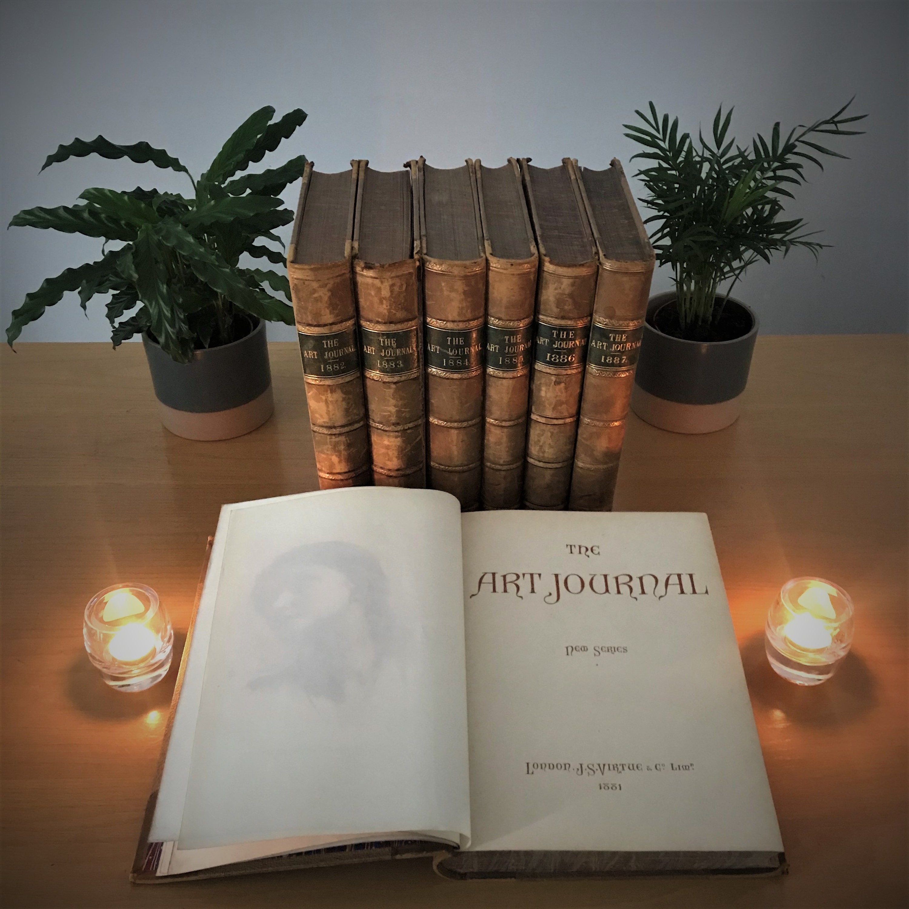 Extremely Rare Antique Vintage Book Set the Art Journal 1881 1887 ...