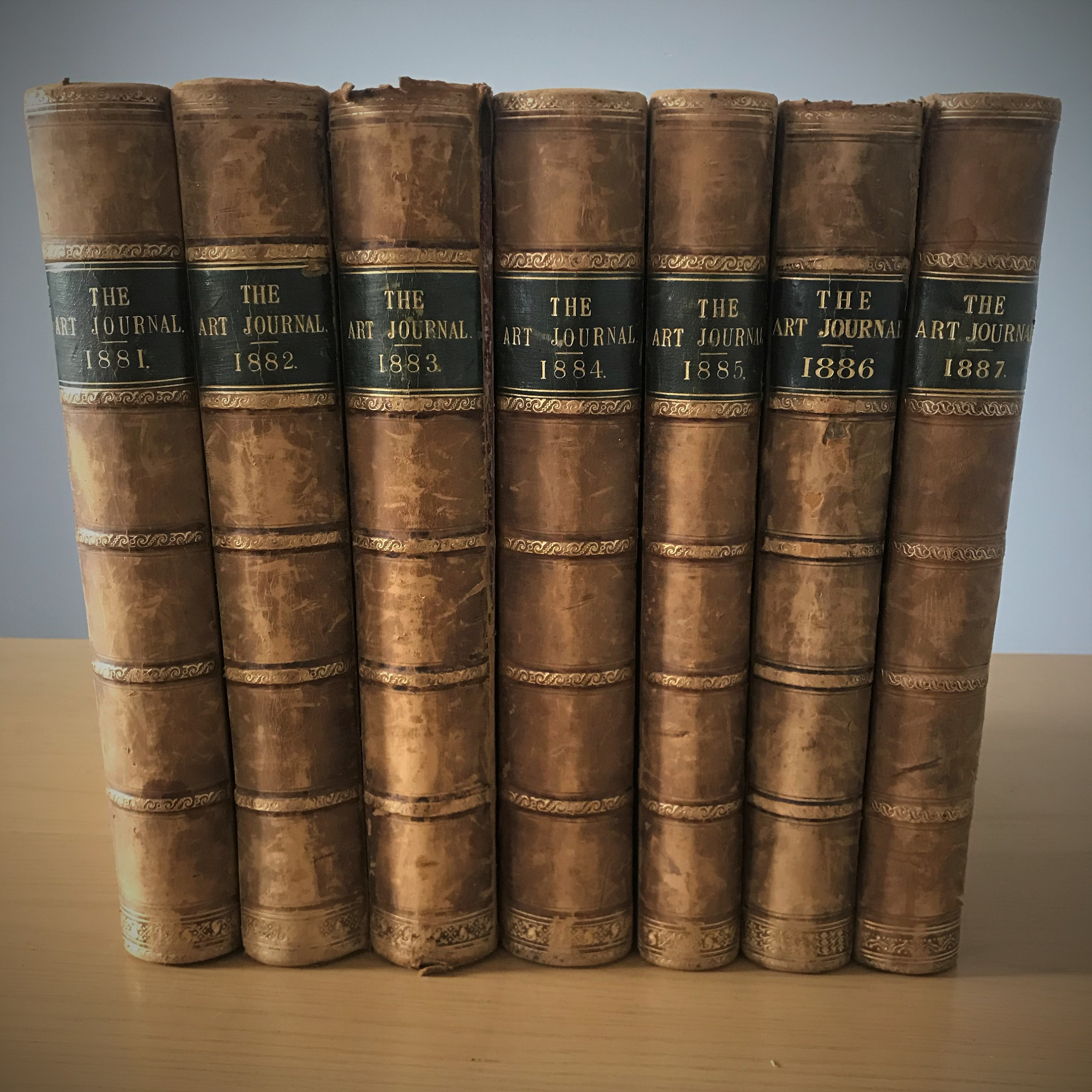 Extremely Rare Antique Vintage Book Set the Art Journal 1881 1887 ...