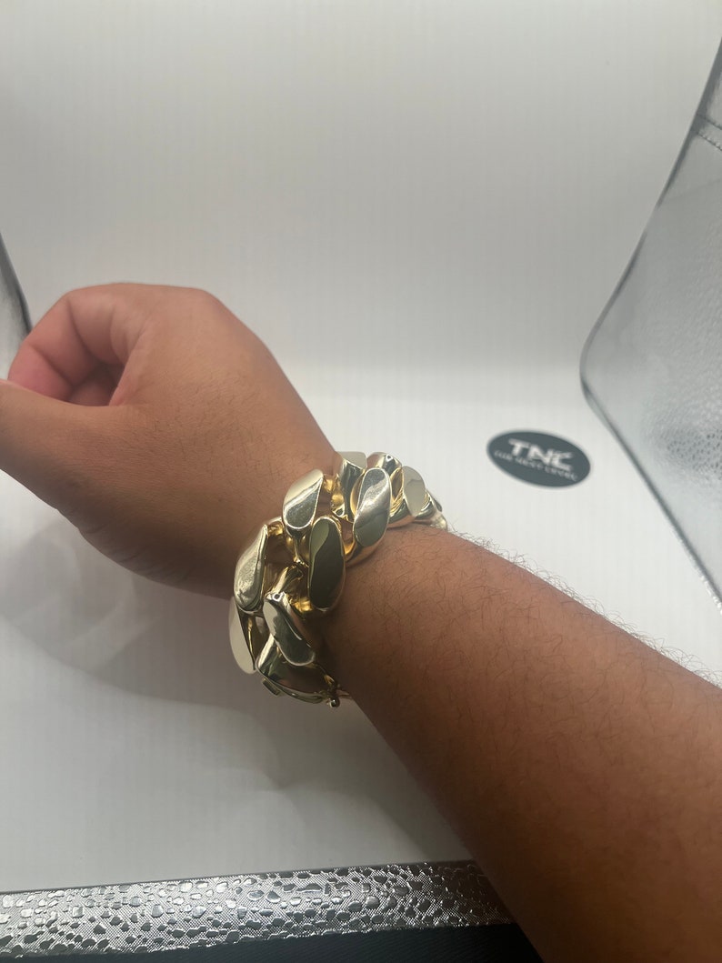 Half Kilo Cuban Bracelet big Bracelet heavy-gold huge Jewelry-cuban ...