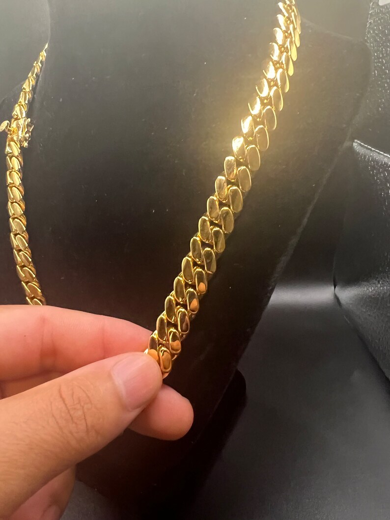 12mm Miami Cuban Link Chain: Heavyweight 925 Sterling Silver - Etsy