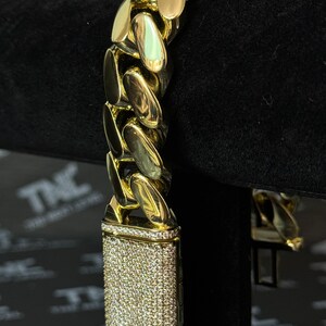 Cuban Bracelet -20mm Heavy - Men -women -zirconia -diamond Clasp-box ...