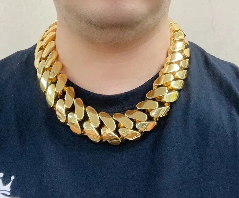 30mm Miami Cuban Link Chain 1 Kg Heavy Solid Big Cuban Chain - Etsy