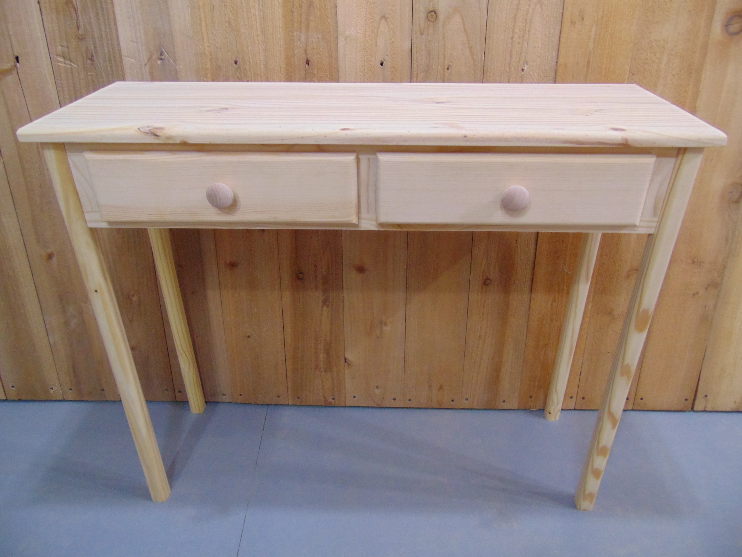 Console Table With Drawers Console Table Wooden Small Entry - Etsy