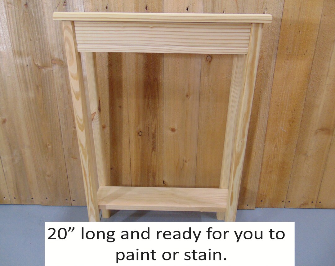 Unfinished Console Table: 20" Sofa Foyer Hall Table - Etsy