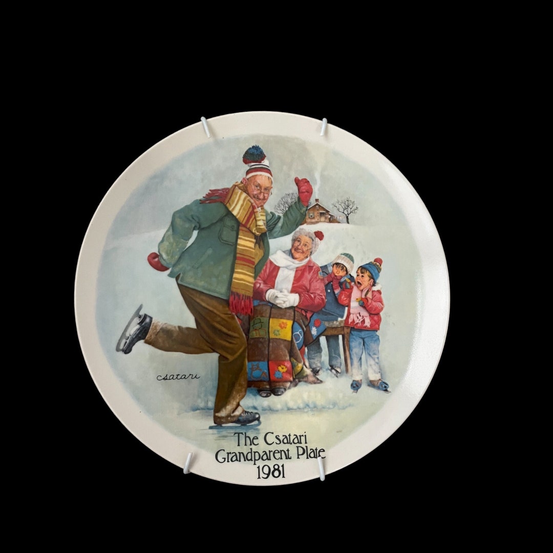 Vintage Collectible Plate 'the Csatari Grandparent Plate' 1981 - Etsy
