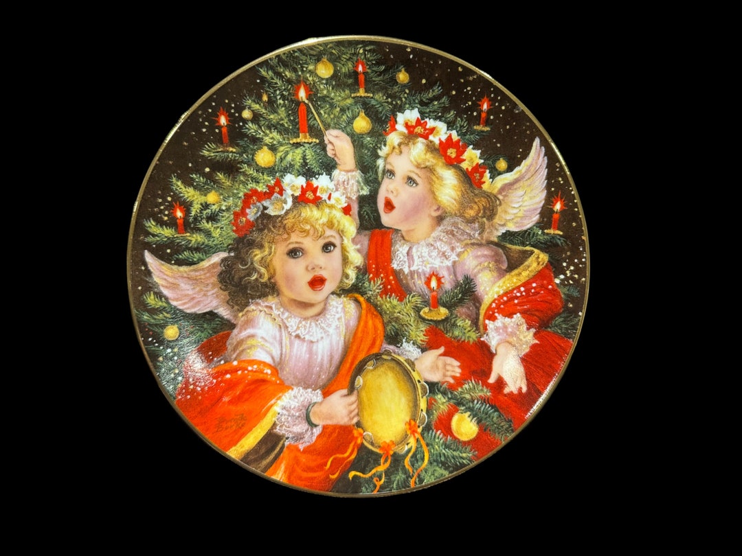 Vintage 1992 Bradford Exchange Collector Plate "o Tannenbaum" by Brenda ...