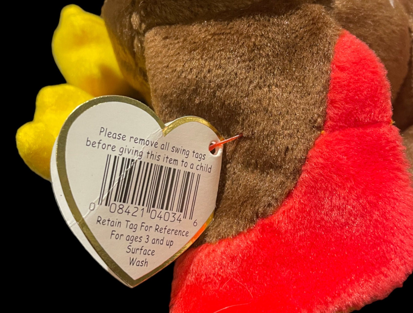 Rare TY Gobbles the Turkey Beanie Baby, Collectible Beanie Baby, Very ...