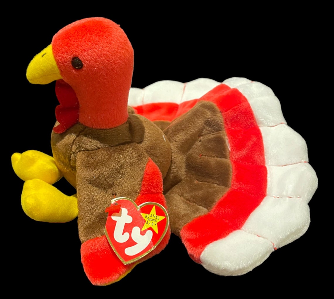 Rare TY Gobbles the Turkey Beanie Baby, Collectible Beanie Baby, Very ...