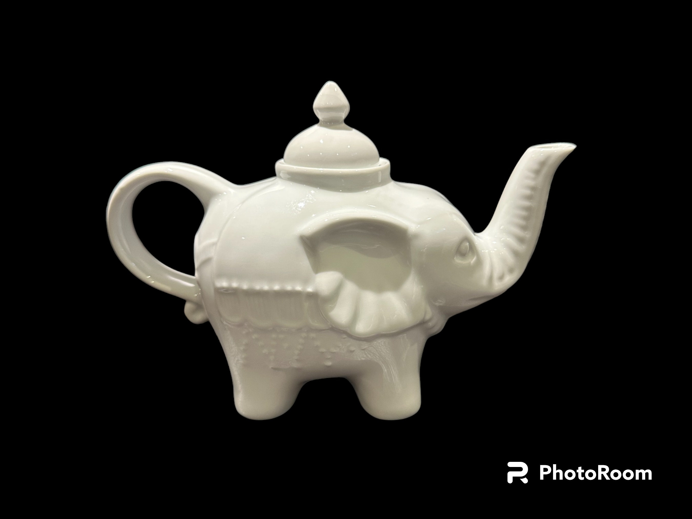 Vintage BIA Cordon Bleu White Elephant Teapot Embossed - Etsy