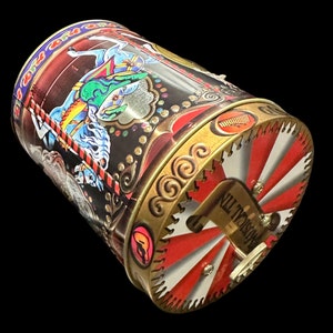 Collectible Musical Tin, Biscuit Metal Tin, Collector's Carousel Wind ...