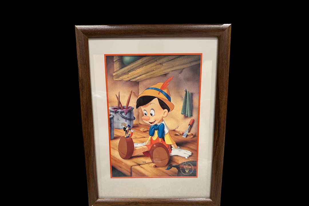 Rare Vintage Disney Exclusive Commemorative Lithograph Pinocchio, Walt ...
