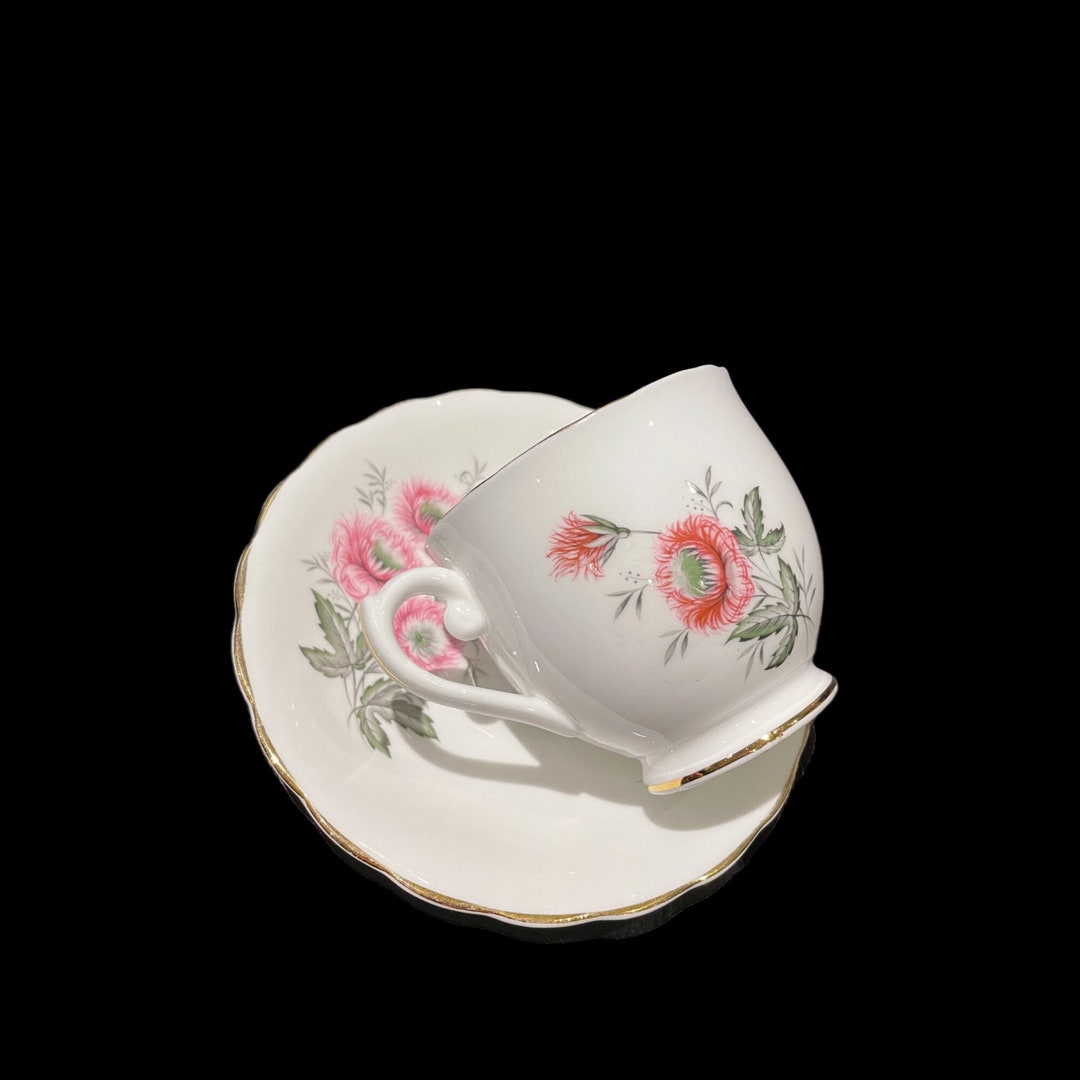 Vintage Elizabethan Fine Bone China England, Single Teacup and Saucer ...