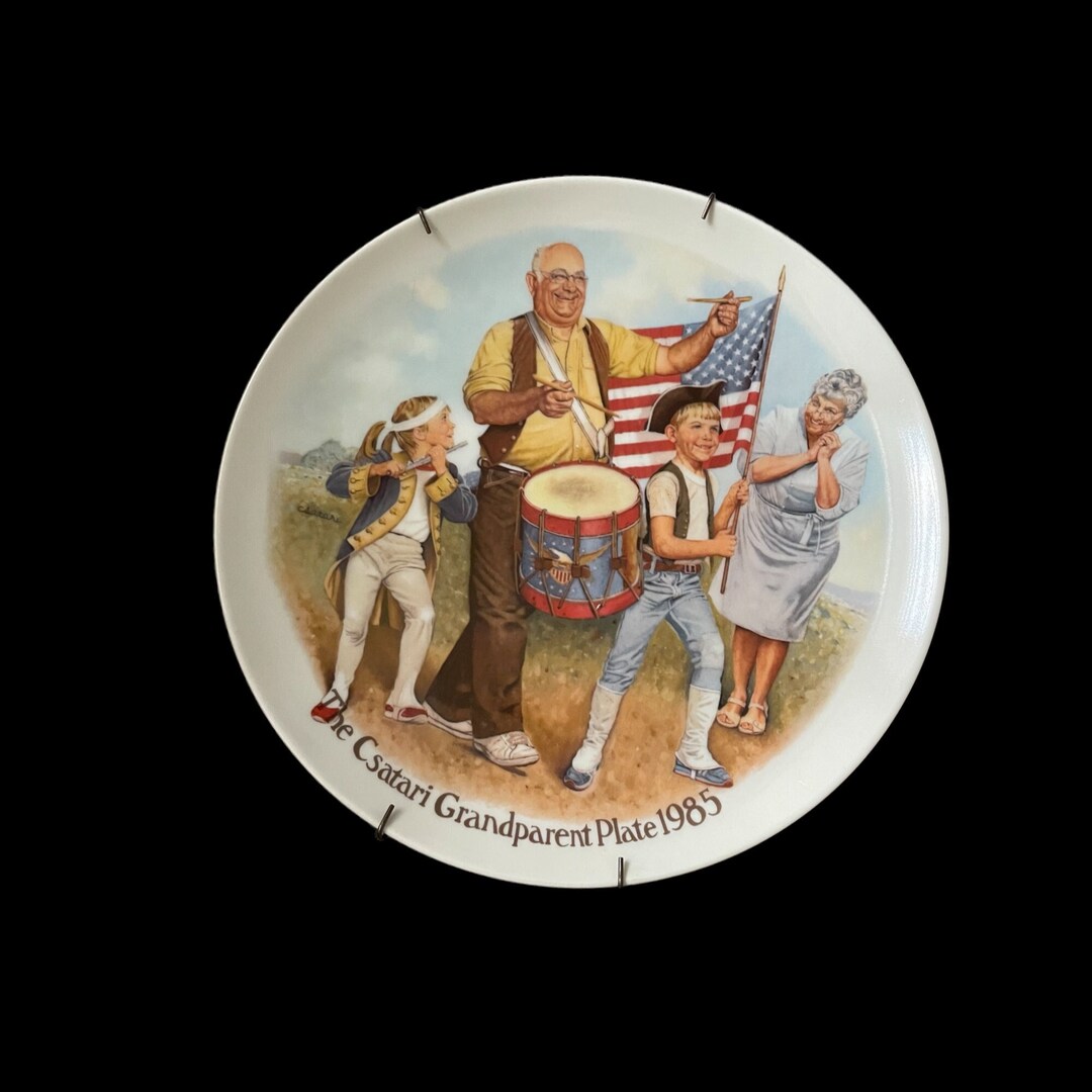 Vintage Collectible Plate "the Csatari Grandparent Plate 1985" - Etsy