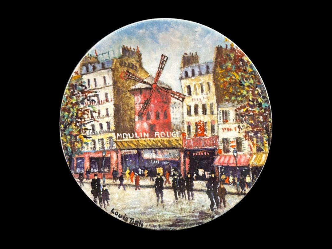 Vintage Louis Dali Collector Plate "le Moulin Rouge", Limited Edition ...