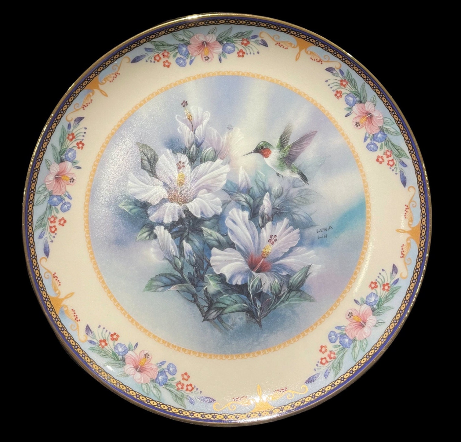 Lena Liu "flights of Fancy" Collector Plate: 1997 Bradford Exchange ...