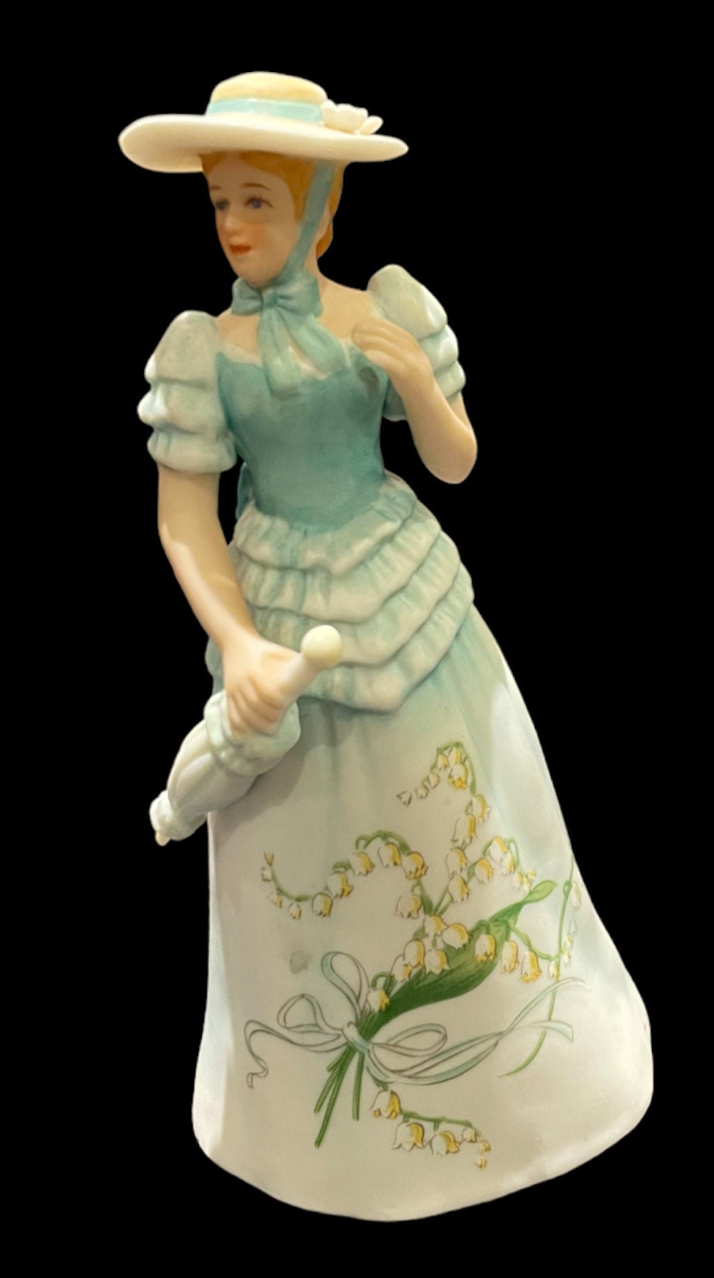 Vintage 1980's Enesco Lady Bell Porcelain Birthday Bell - Etsy