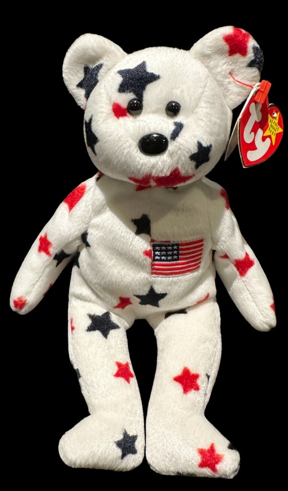 Vintage Ty Beanie Baby Glory Ty 1997 Retired Beanie with Tag Errors Rare Beanie Baby Collectible Glory Beanie Baby Collector Item