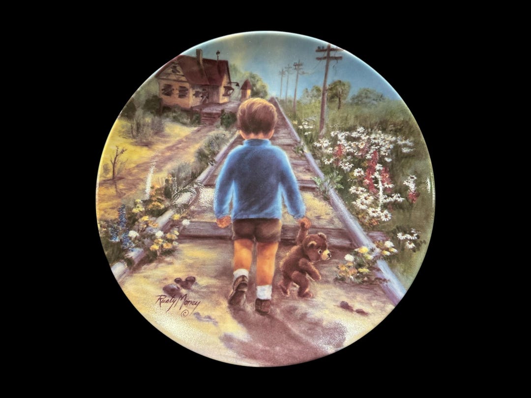 Vintage Collector Plate "home by Lunch" by Rusty Money, 2nd Edition in ...