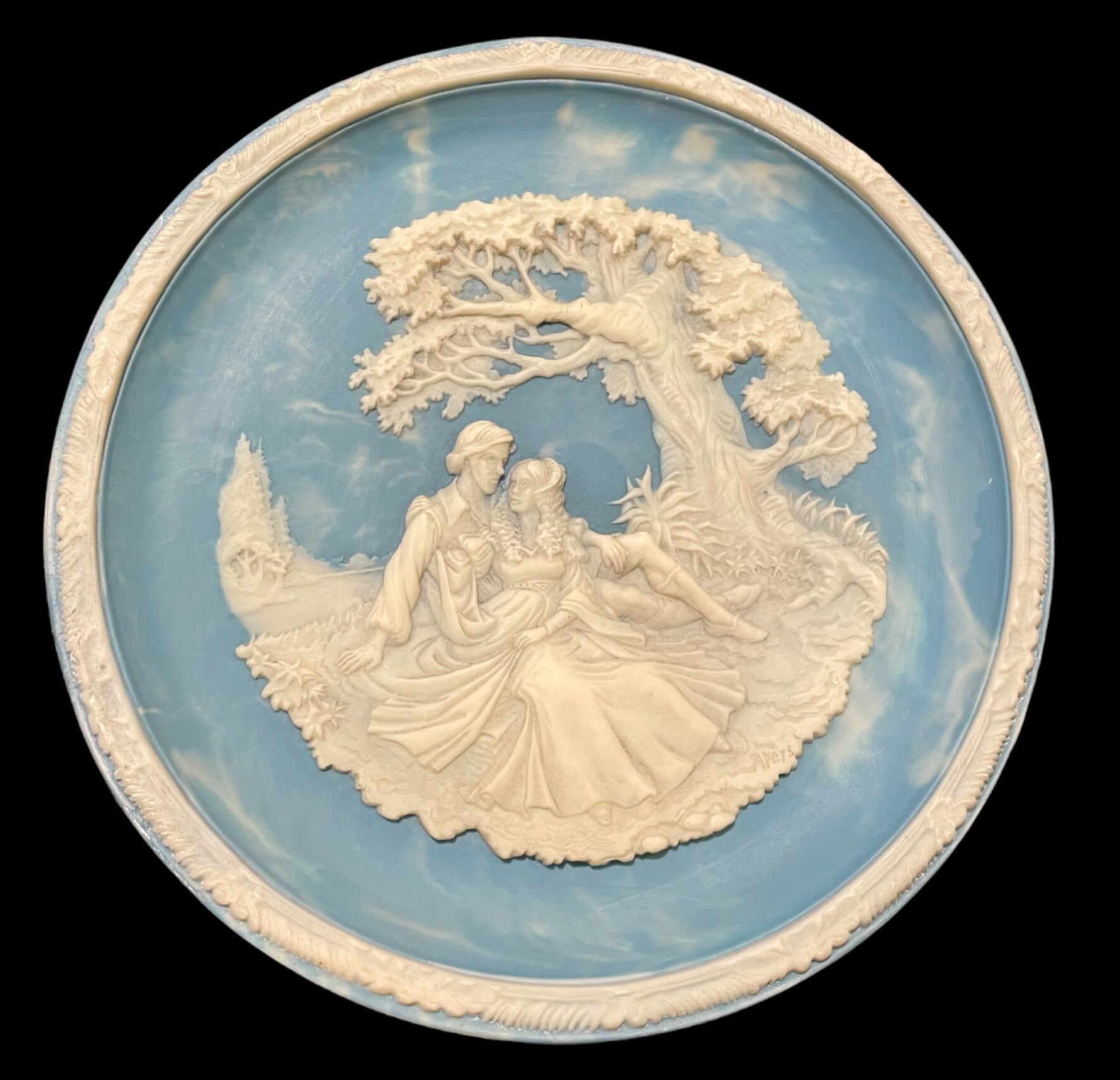 Vintage Incolay Studios Shakespeare Sonnet Plate by Roger Akers ...