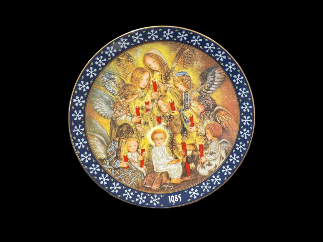 Vintage 'angel's Vigil' Collector Plate, Konigszelt Bayern, 1985 - Etsy