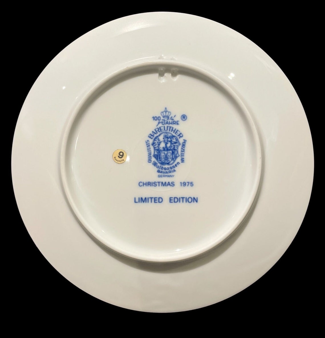 Vintage 1975 Bareuther German Christmas Plate Limited Edition - Etsy