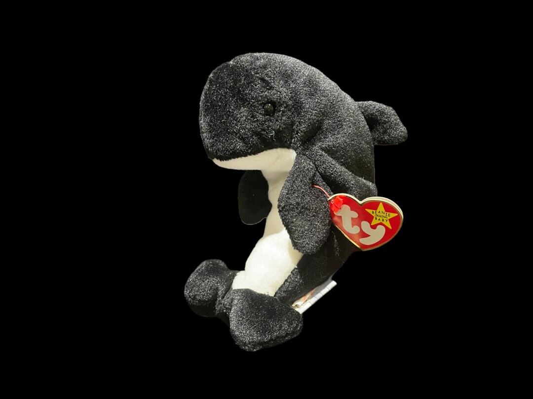 Ty Beanie Baby "waves" the Orca 1996 Original Retired Beanie Baby ...
