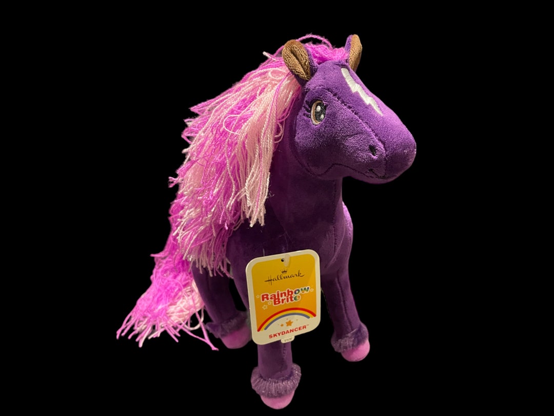 Hallmark Rainbow Brite Skydancer Plush 12 Purple Pony, Collectible ...