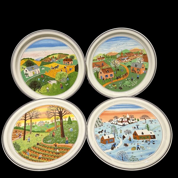 Four Seasons Plate - Etsy