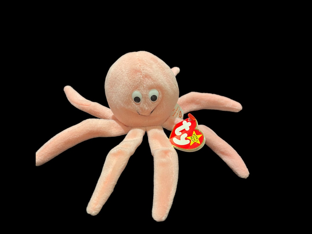 Vintage Ty Beanie Baby Inky the Octopus, Beanie Baby Inky the Pink ...