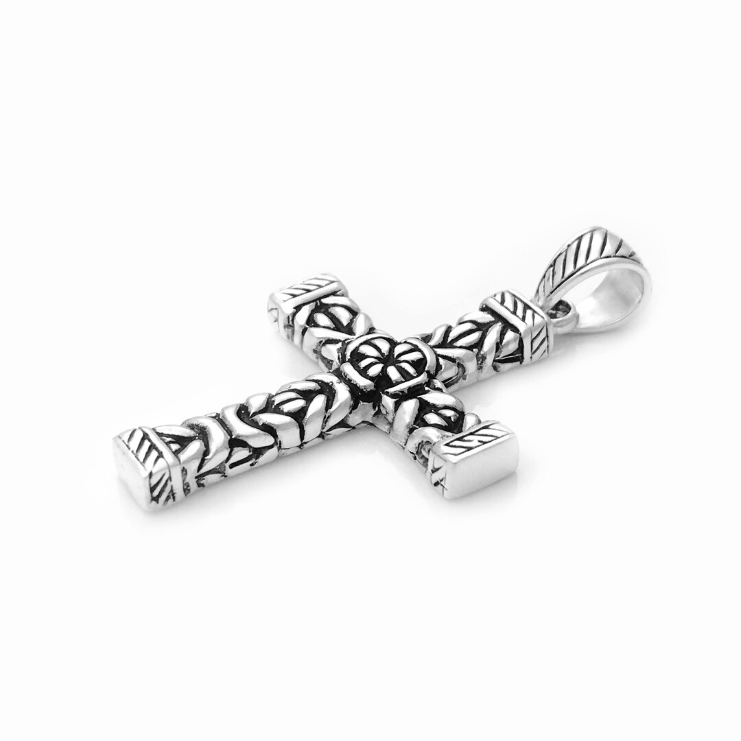 Garni 925 Sterling Silver Handcrafted Men's Tro Cross - Etsy