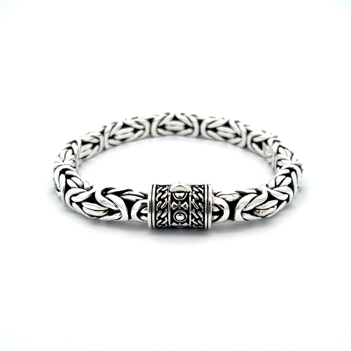 Garni 925 Sterling Silver Handcrafted Men's Byzantine Link Daron ...
