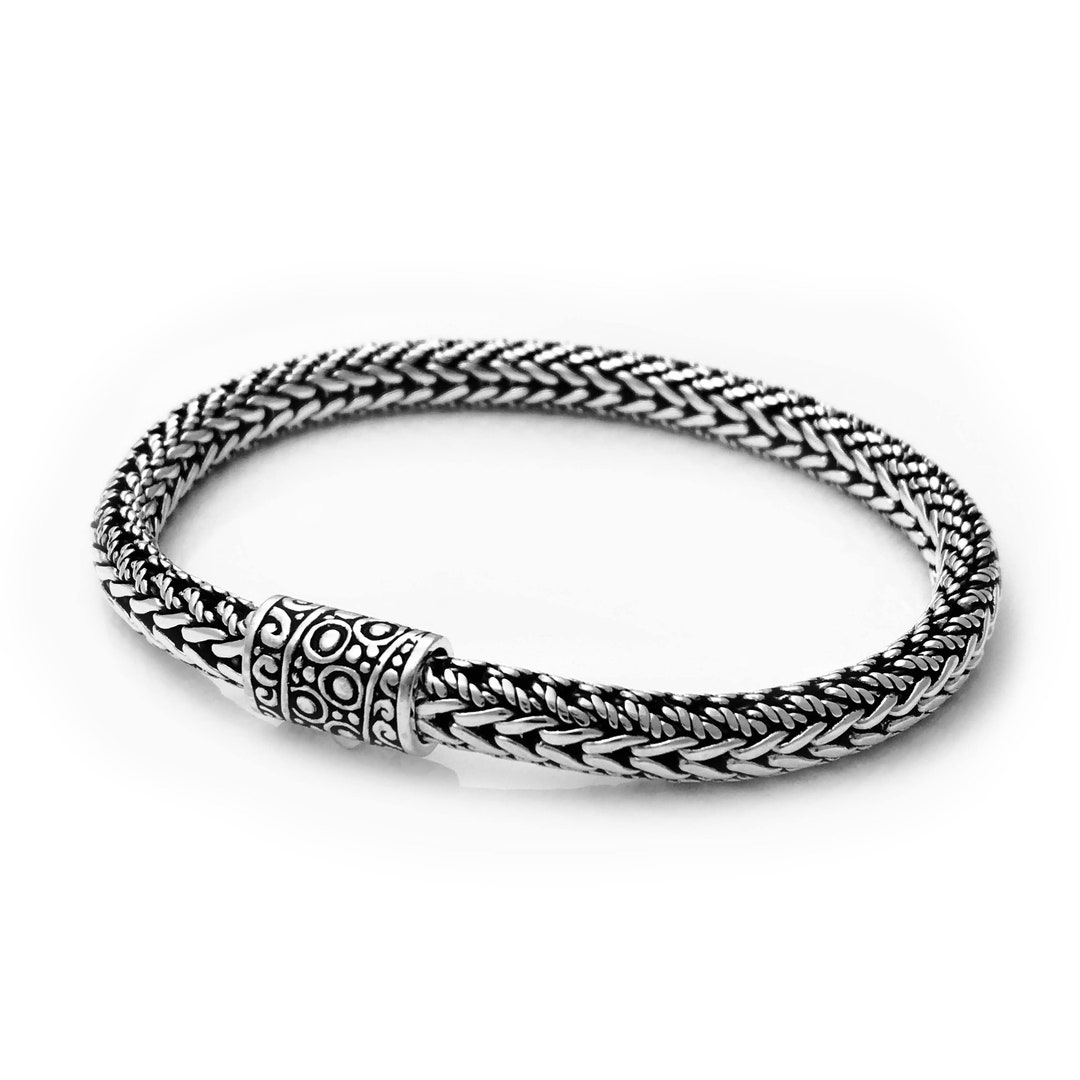 Garni 925 Sterling Silver Handmade Men's Wheat Link - Etsy