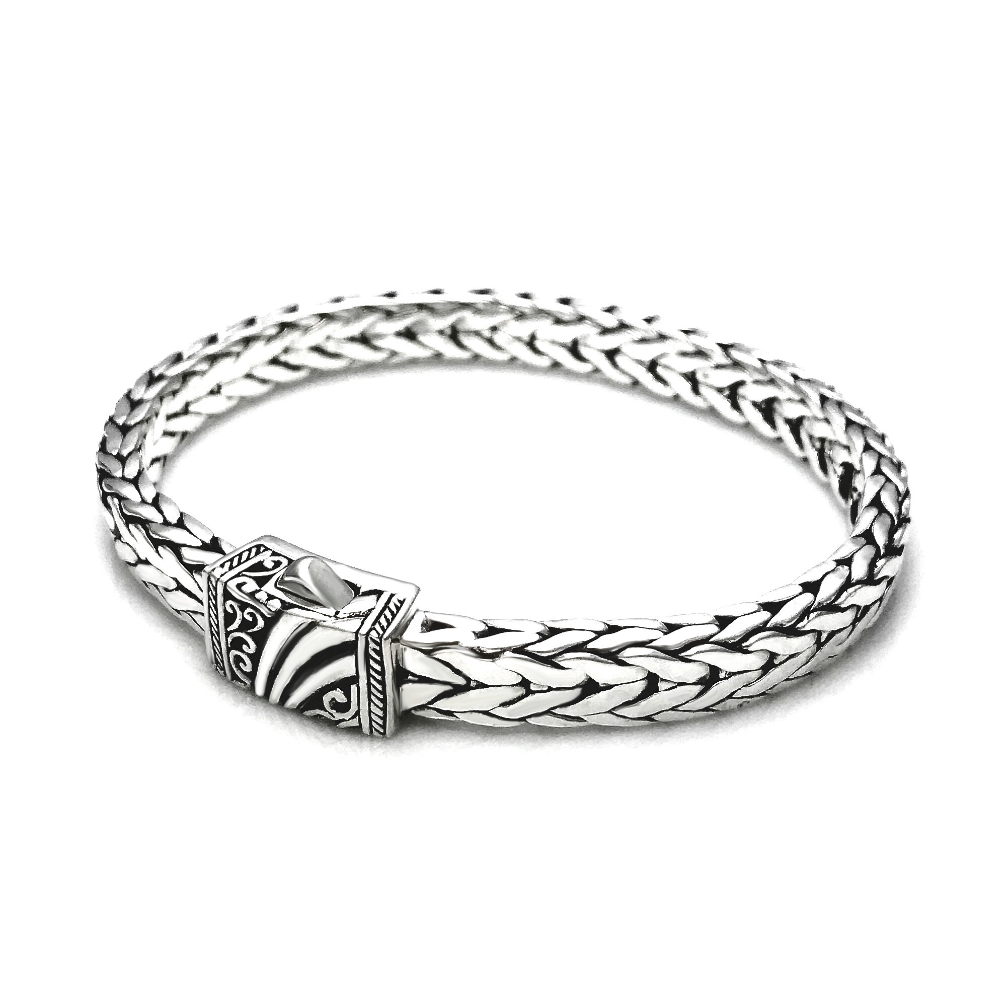 Garni 925 Sterling Silver Men's Handcrafted Braid Ara Bracelet - Etsy