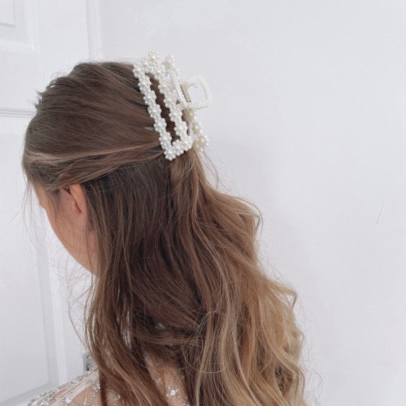 Pearl Hair Clip - Etsy