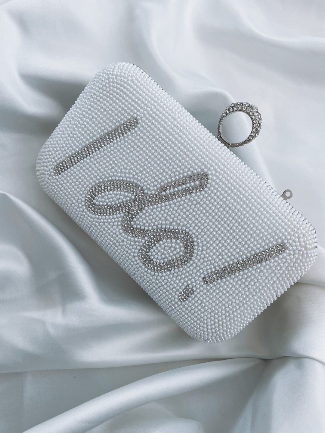 I Do Rhinestone Box Bag - Bride Handbag Clutch Bag Wedding Day Gift ...