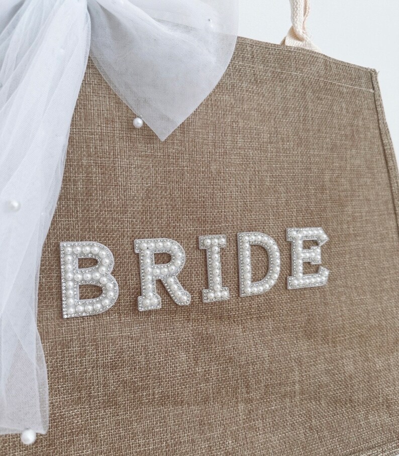 Large Bride Tote Bag - Pearl Bow Bride Bag Diamonte Pearl Tote Bag ...