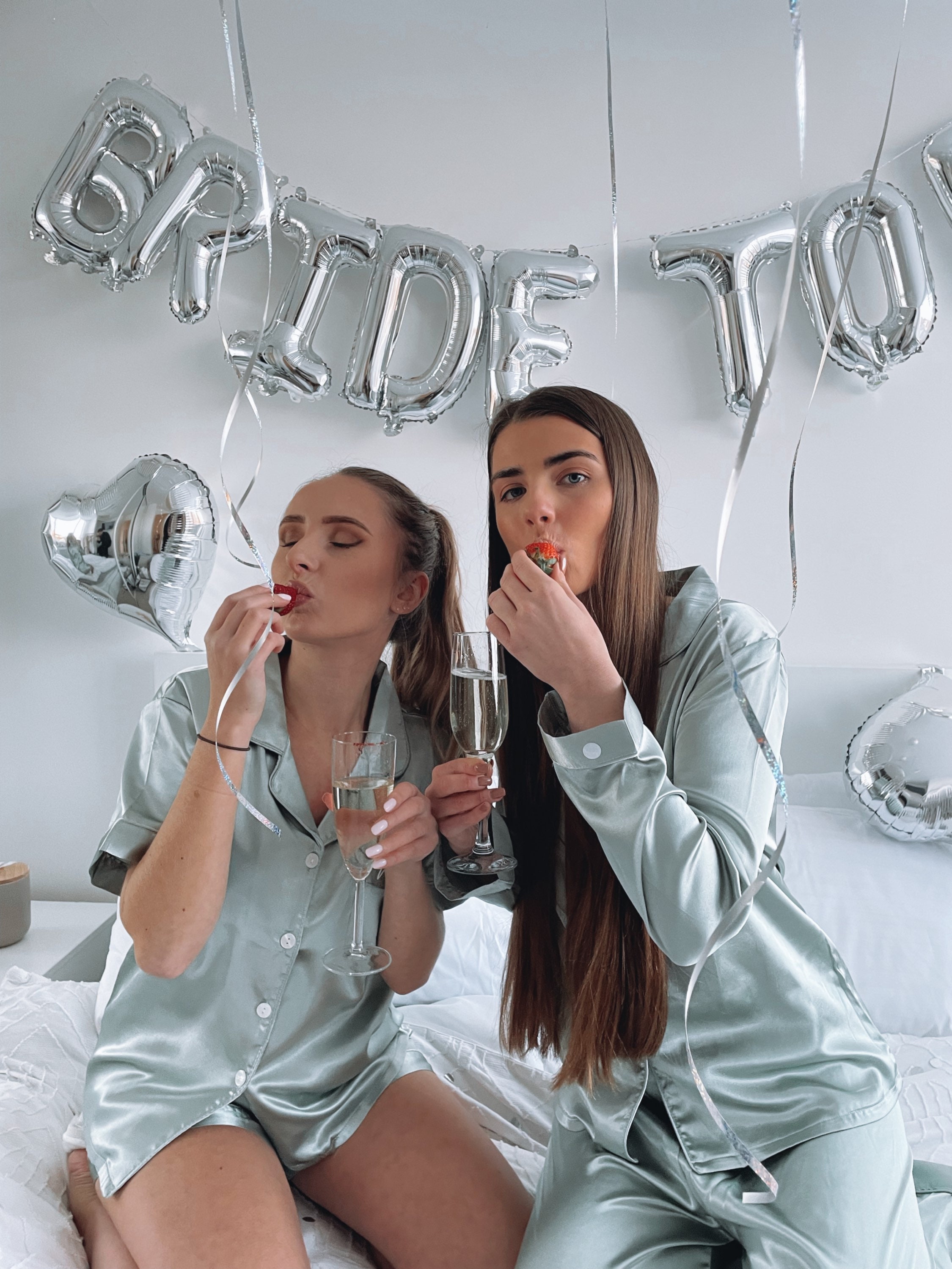 Personalised Sage Green Satin Pyjamas Bridesmaids Personalised Pjs ...