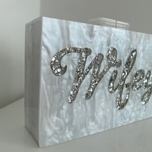 Wifey Diamond Silver Box Bag - Bride Handbag Clutch Bag Wedding Day ...