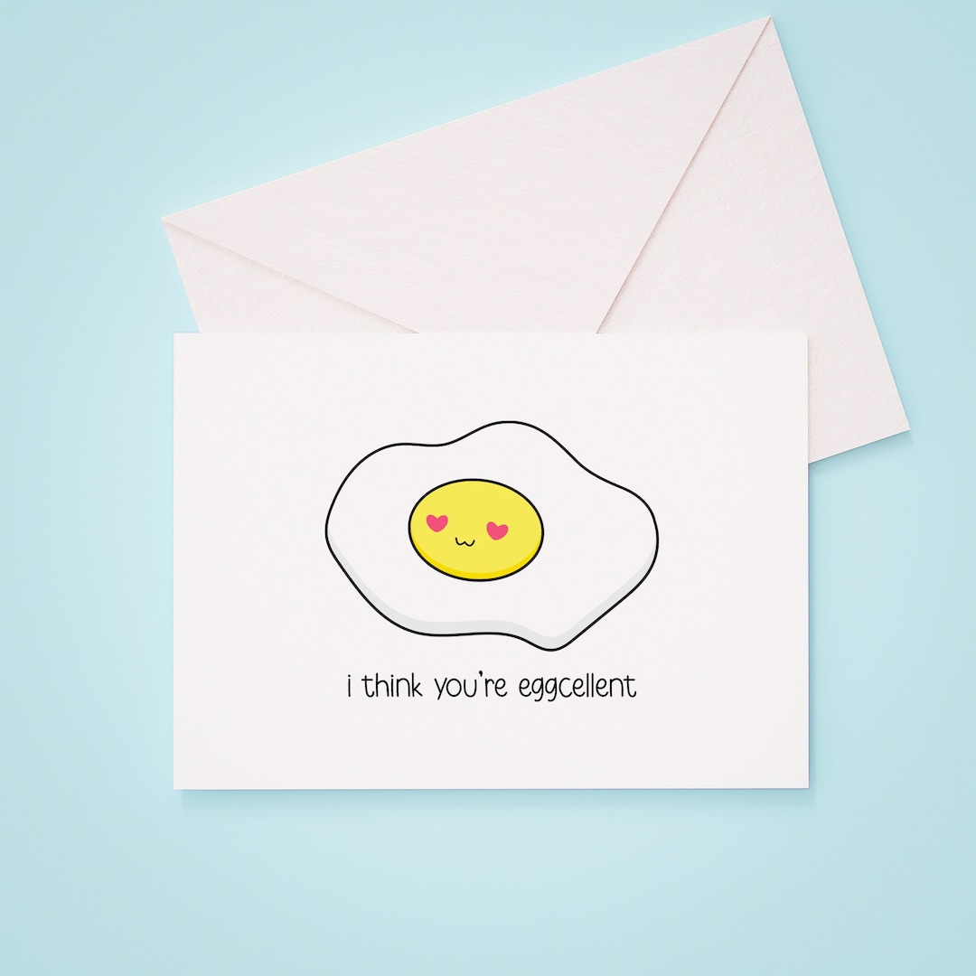 Happy Anniversary Card | Egg Pun | Happy Valentine's Day Card | Punny ...