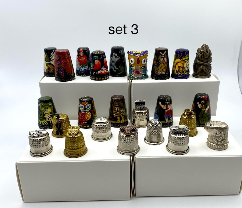 Collectible Thimbles, Advent Calendar, Set With 24 Thimbles, Christmas ...