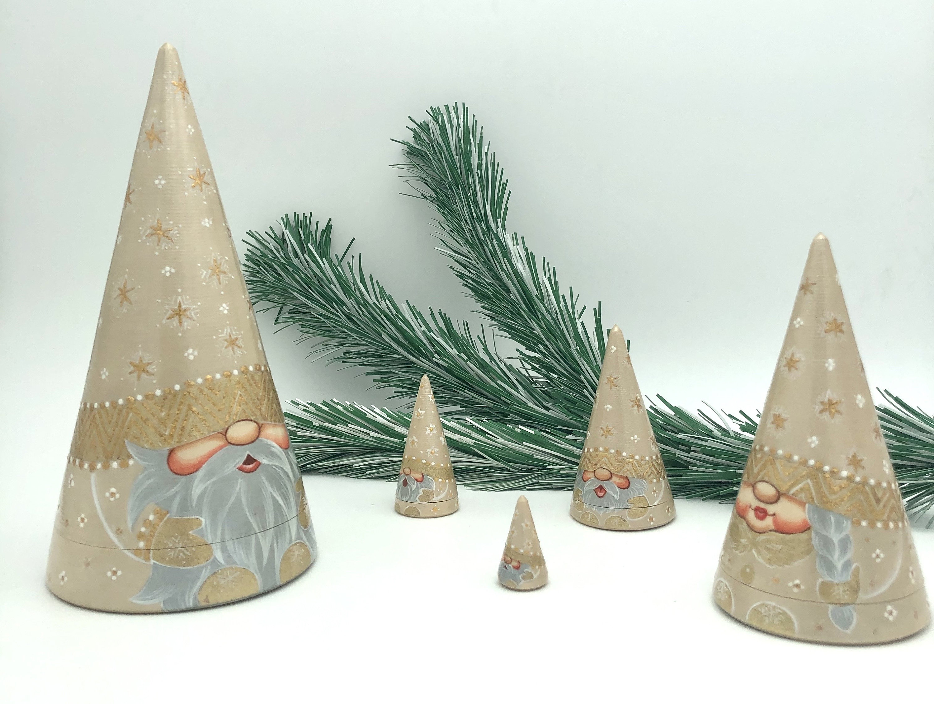 Christmas Gnomes Nesting Dolls Shooting Star Christmas Style - Etsy