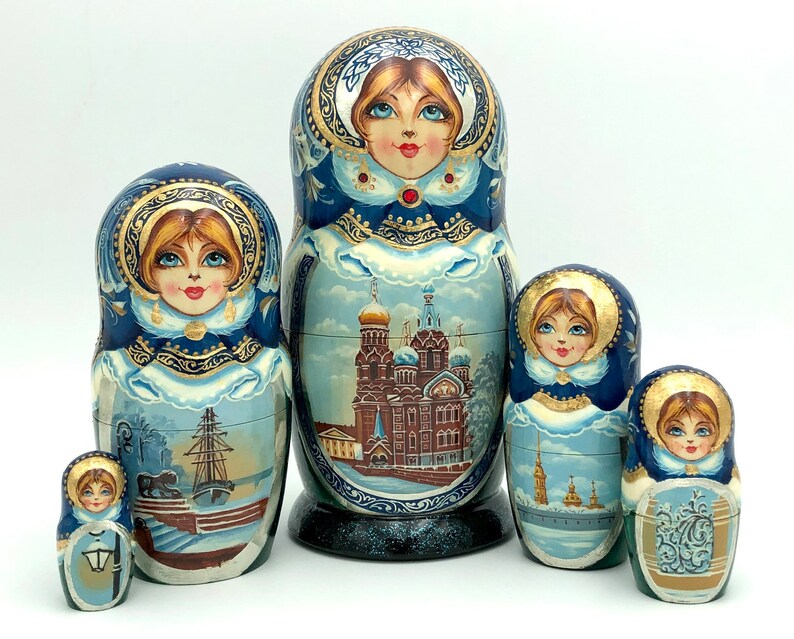 Traditional Nesting Dolls Signature Collection Stacking - Etsy