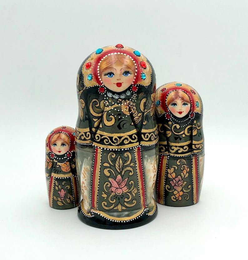 Traditional Nesting Dolls 55 Height 14cm Stacking Dolls - Etsy