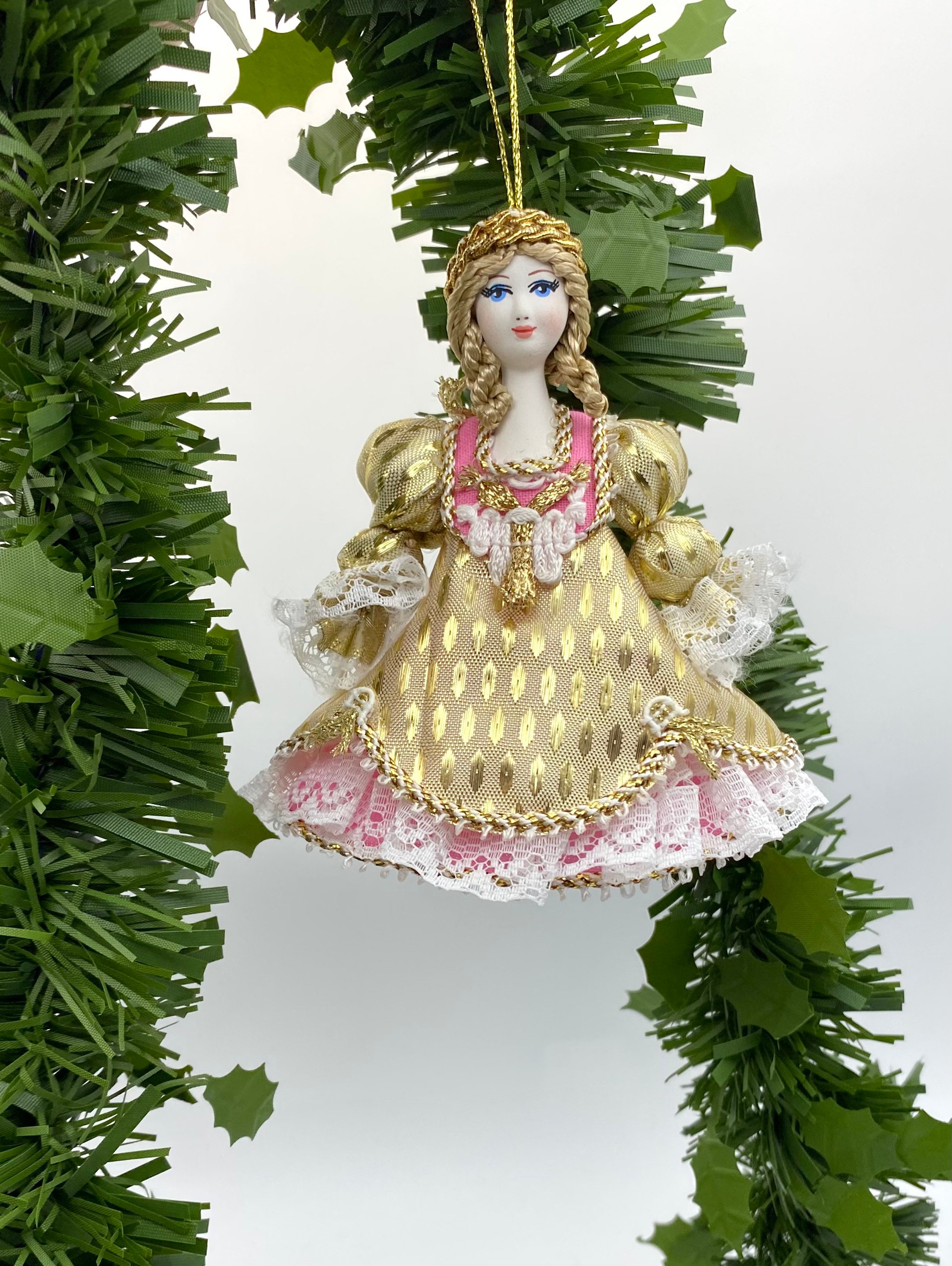 Porcelain Dolls Christmas Ornaments, “princess and Fairy”, Handmade ...