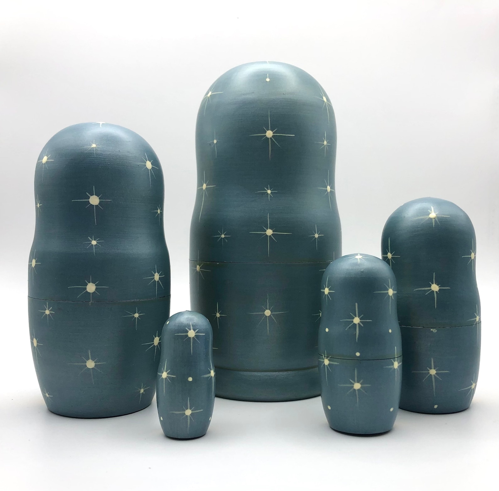 Nativity Scenes Nesting Dolls, Stacking Dolls, Handmade, Set With 5 ...