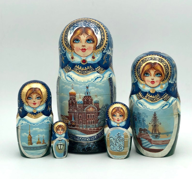 Traditional Nesting Dolls Signature Collection Stacking - Etsy