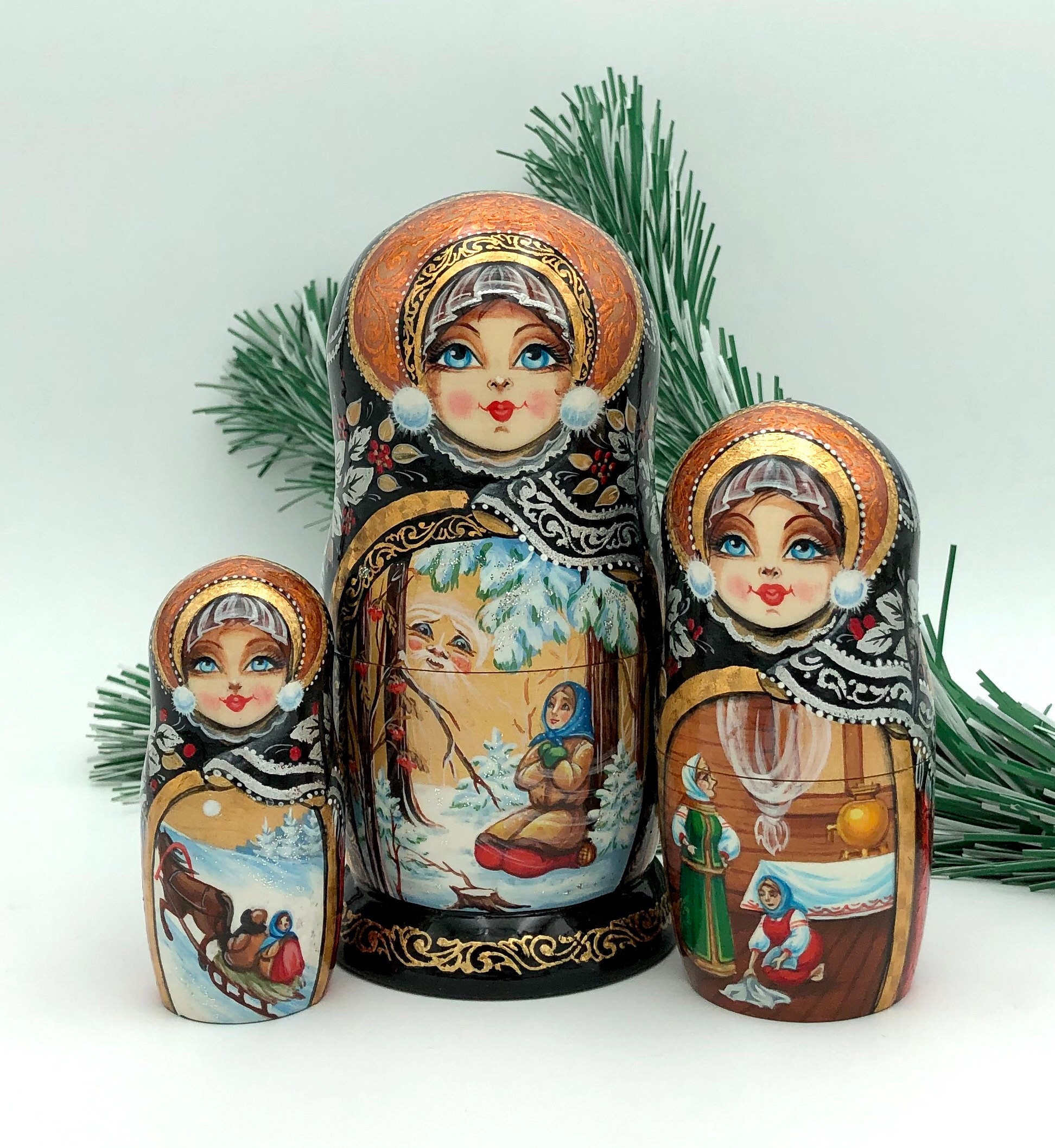 Traditional Nesting Dolls 55 Height 14cm Signature - Etsy