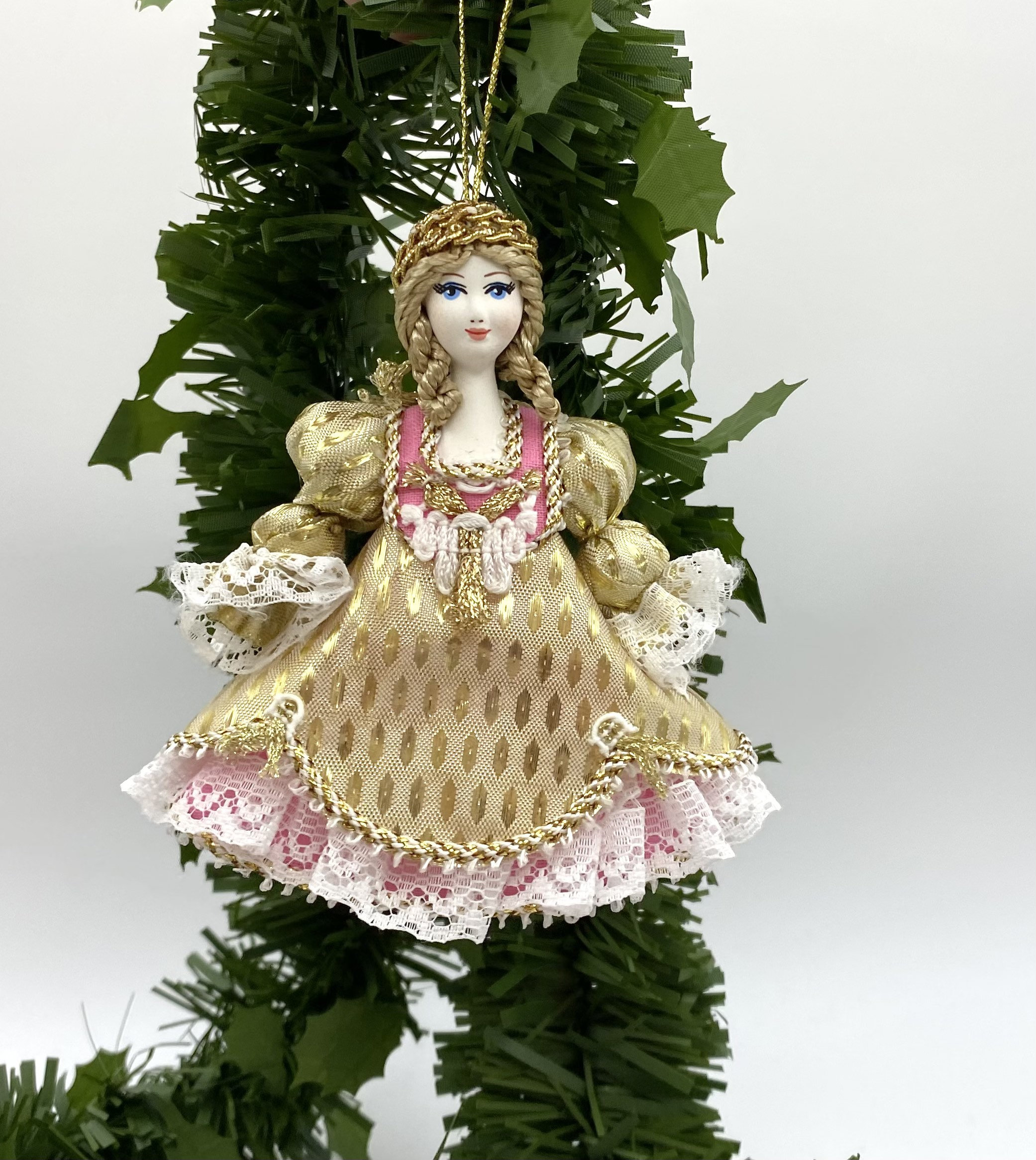 Porcelain Dolls Christmas Ornaments, “princess and Fairy”, Handmade ...