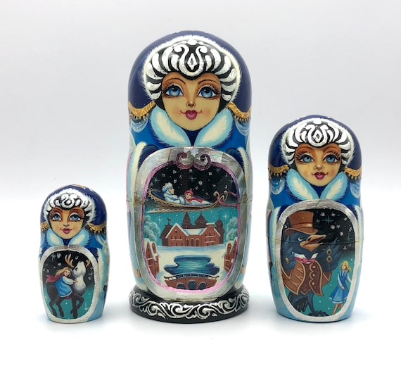 Traditional Nesting Dolls Stacking Dolls Handmade Set With - Etsy