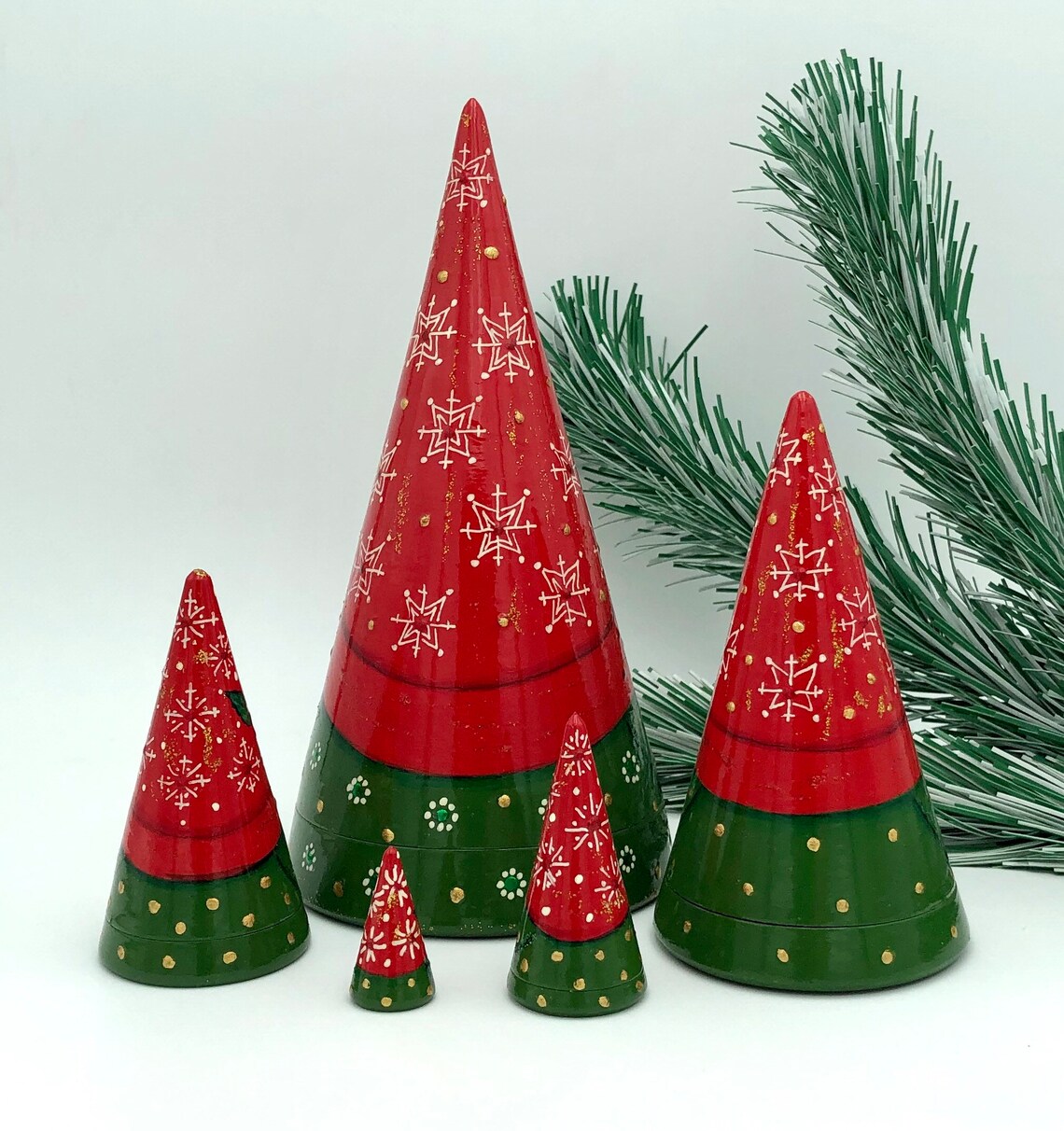 Christmas Gnomes Nesting Dolls, Christmas Style Stacking Dolls ...